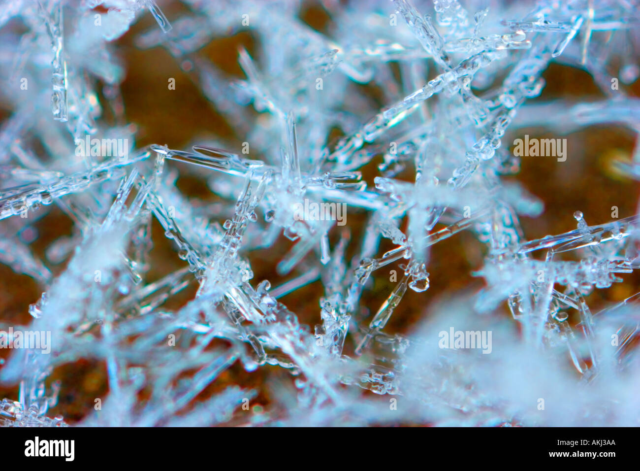 snow ice crystals Stock Photo - Alamy