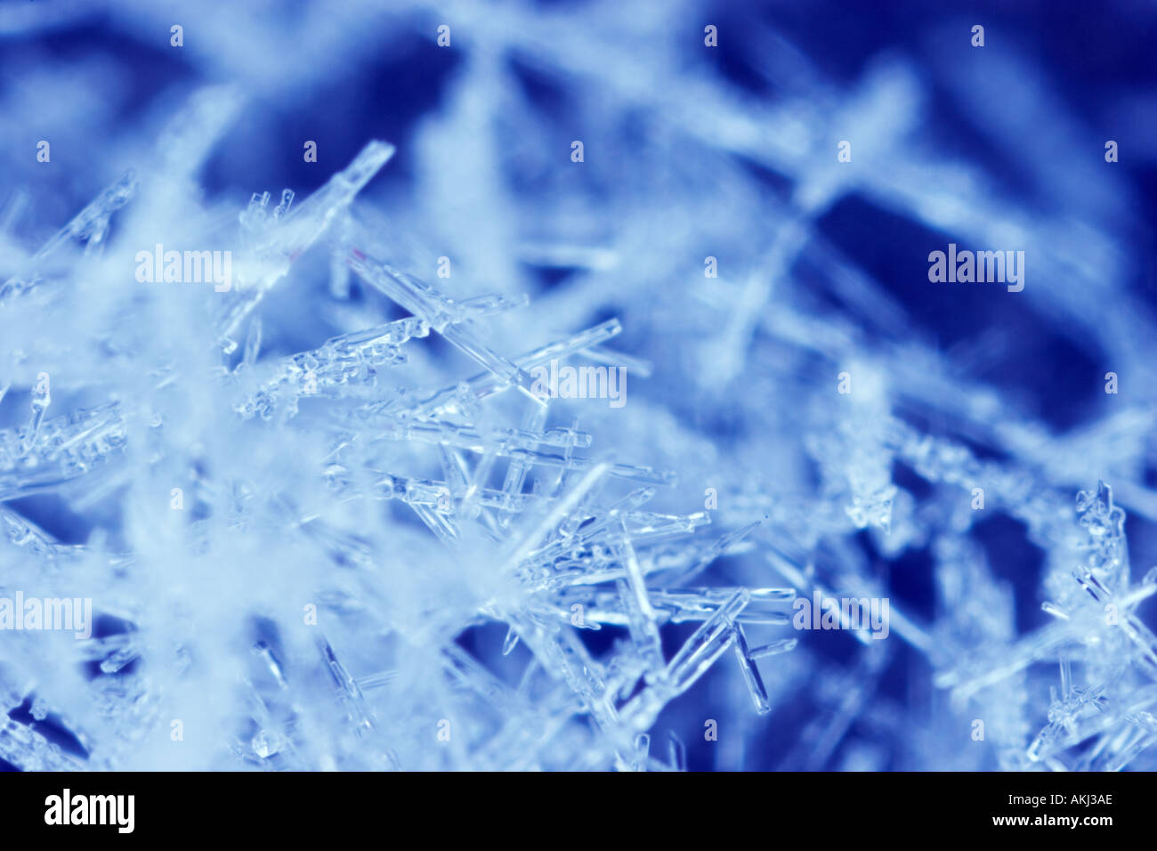 snow ice crystals Stock Photo - Alamy