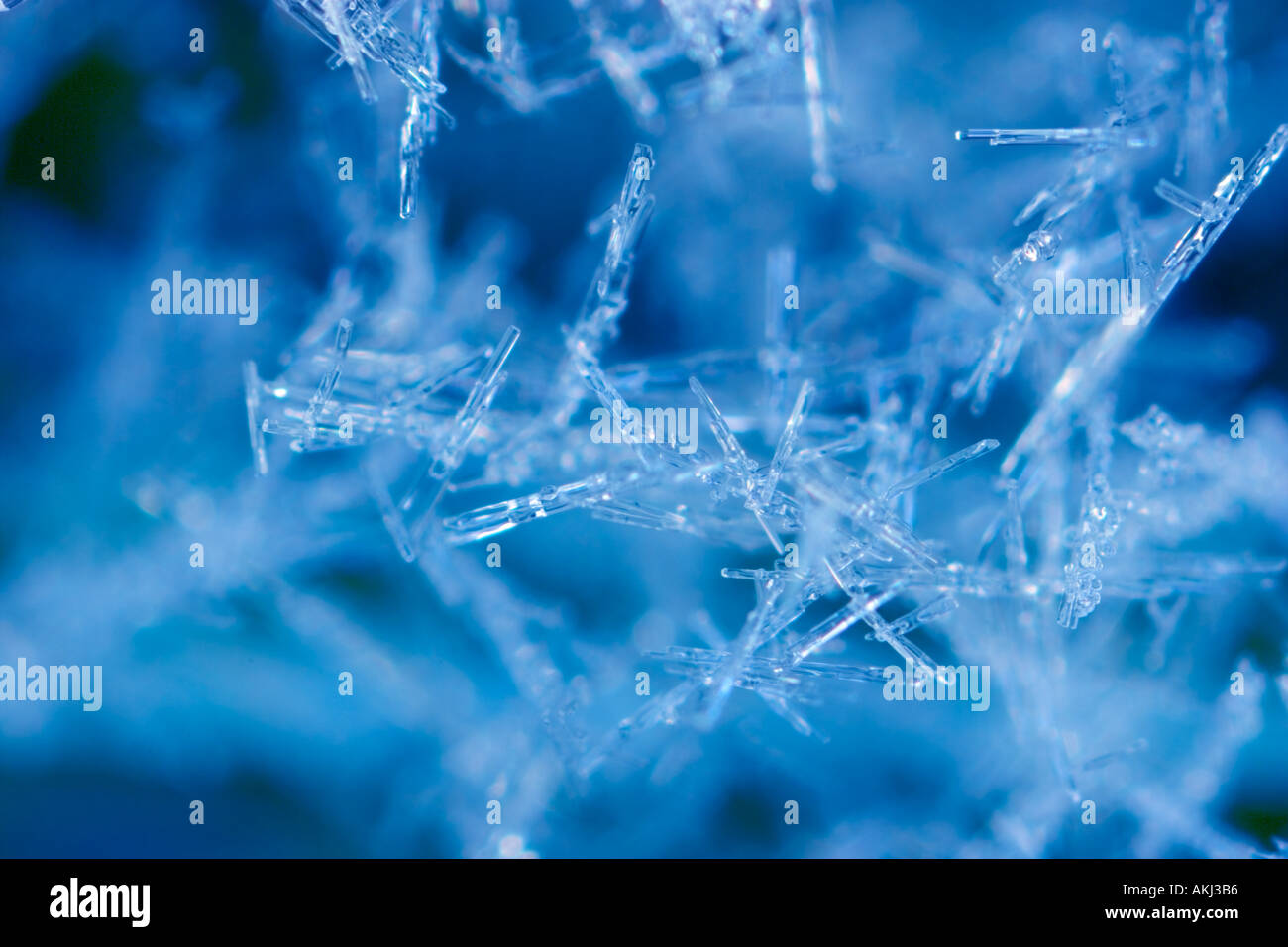 snow ice crystals Stock Photo - Alamy