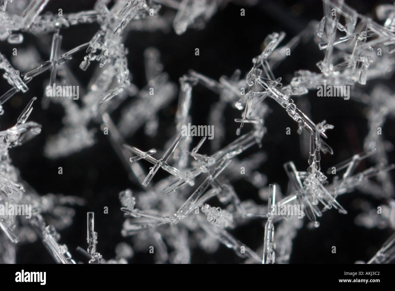 snow ice crystals Stock Photo - Alamy