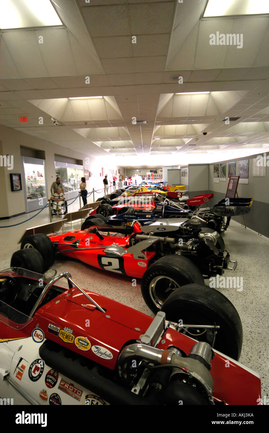 Inside the Indianapolis Motor Speedway Hall of Fame Museum with its ...