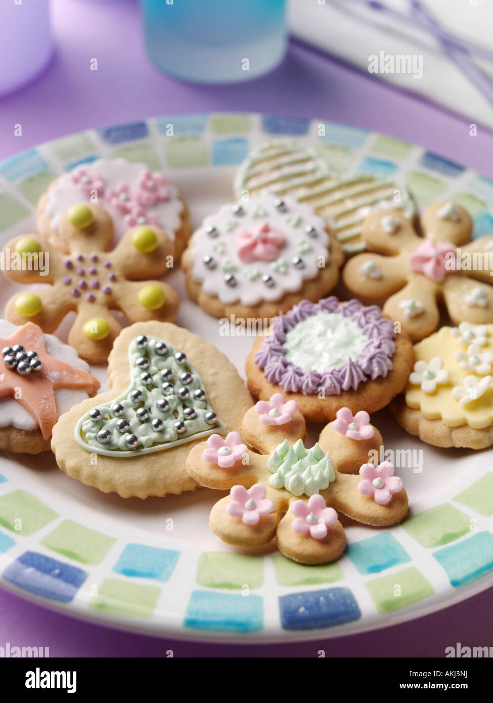 Homemade biscuits cookies kids vegetarian editorial food Stock Photo ...