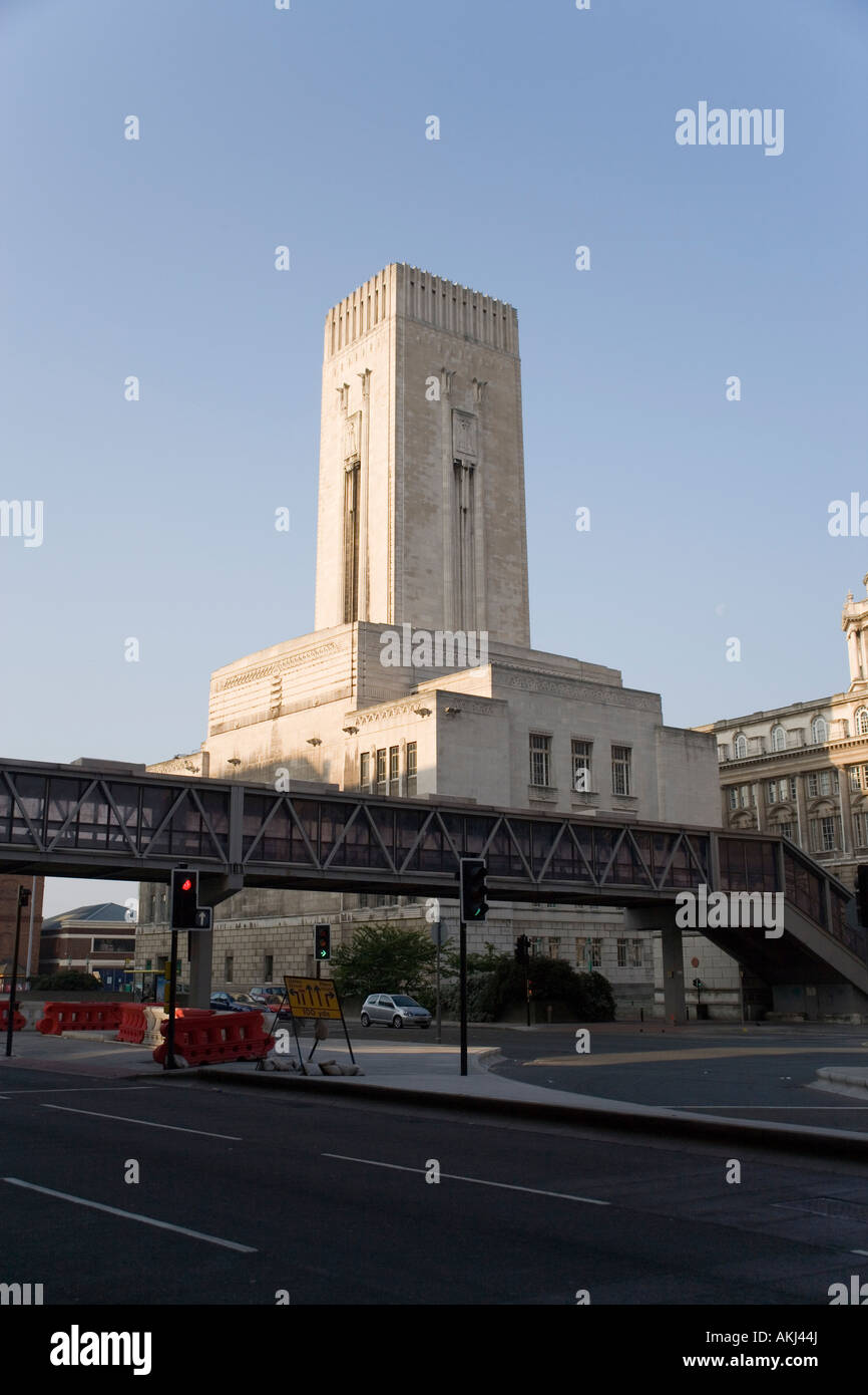 Mersey Tunnel Ventilation Tower and the Georges Dock Building from the ...