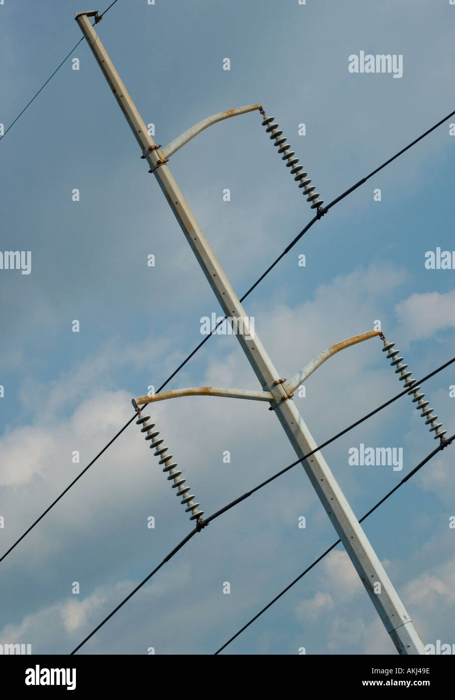 Utility power pole supporting hi-res stock photography and images - Alamy