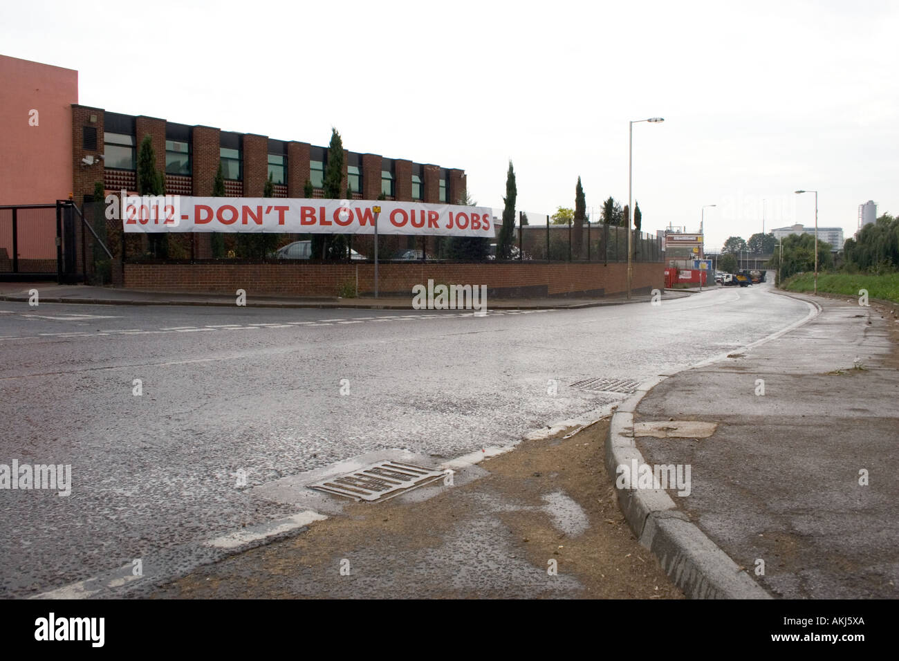 Protest on Marshgate Lane that will vanish under the new Olympic ...