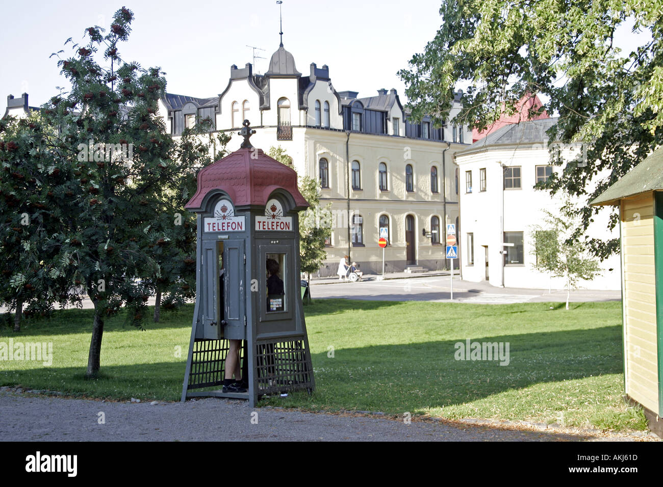 Historic telephone station Stock Photo - Alamy