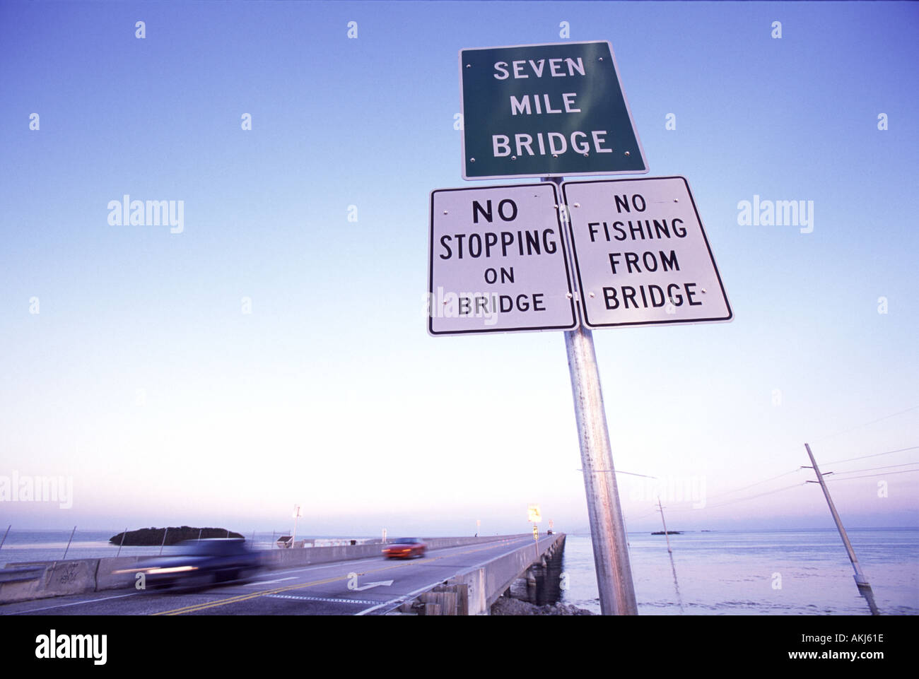 7 mile bridge florida keys Stock Photo - Alamy