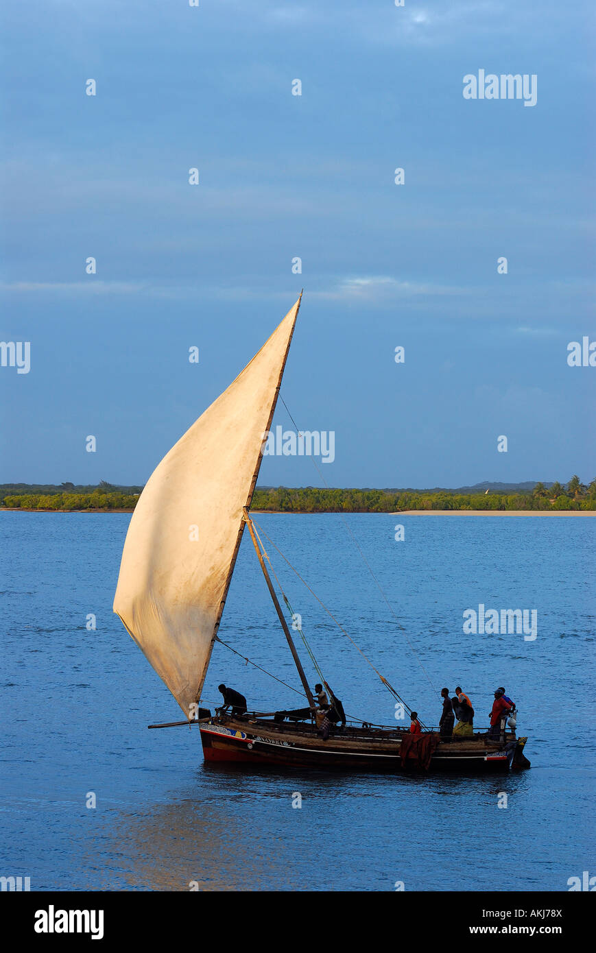 Kenya, Lamu island, dhow Stock Photo - Alamy