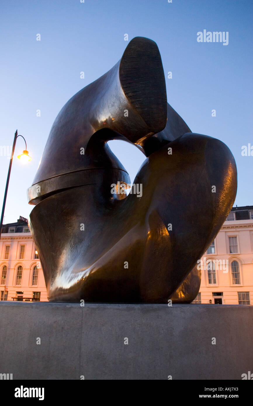 London Henry Moore Statue on Millbank next to the Tate Britain Museum ...