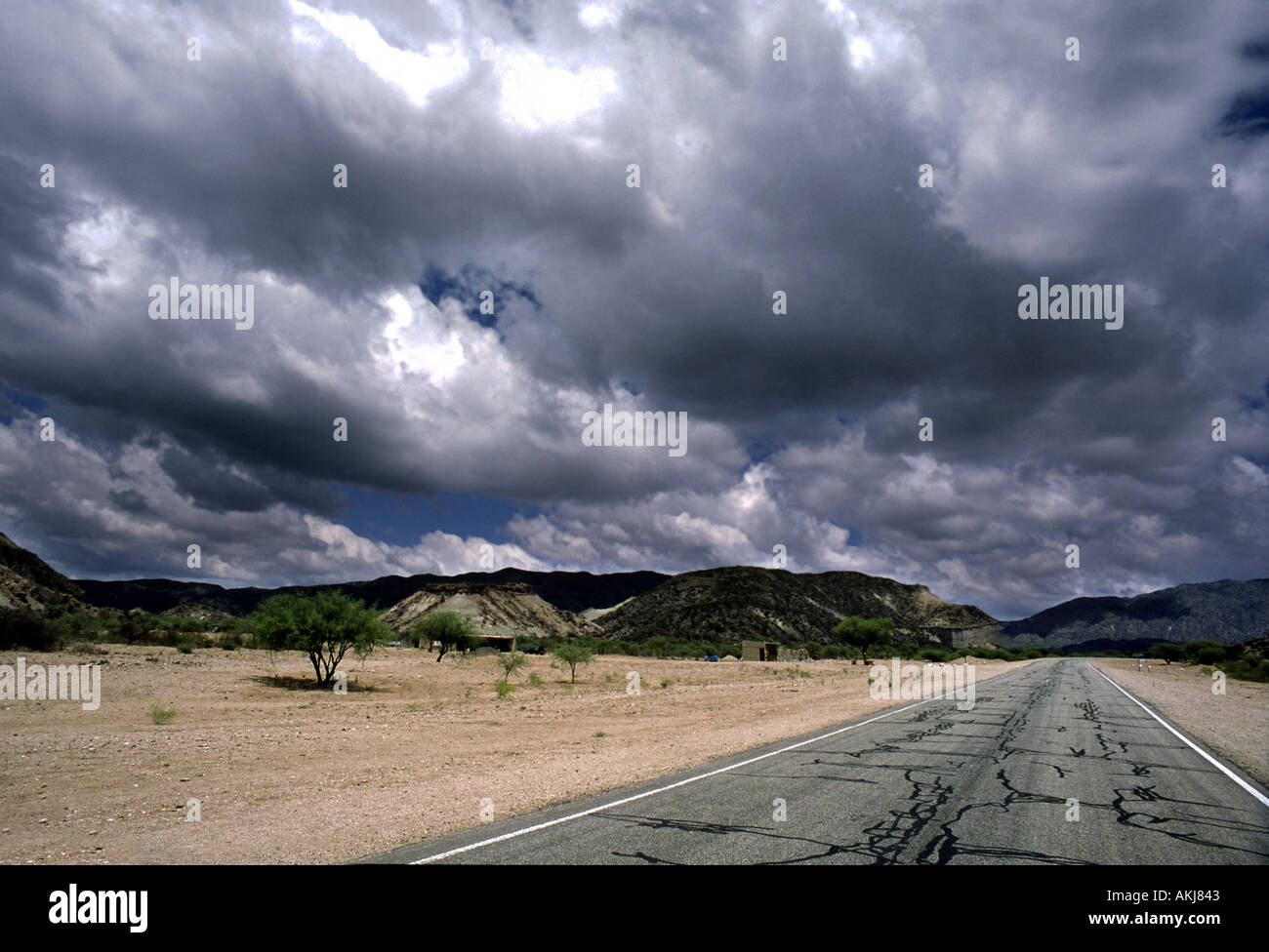 A deserted road in northwestern Argentina Stock Photo - Alamy