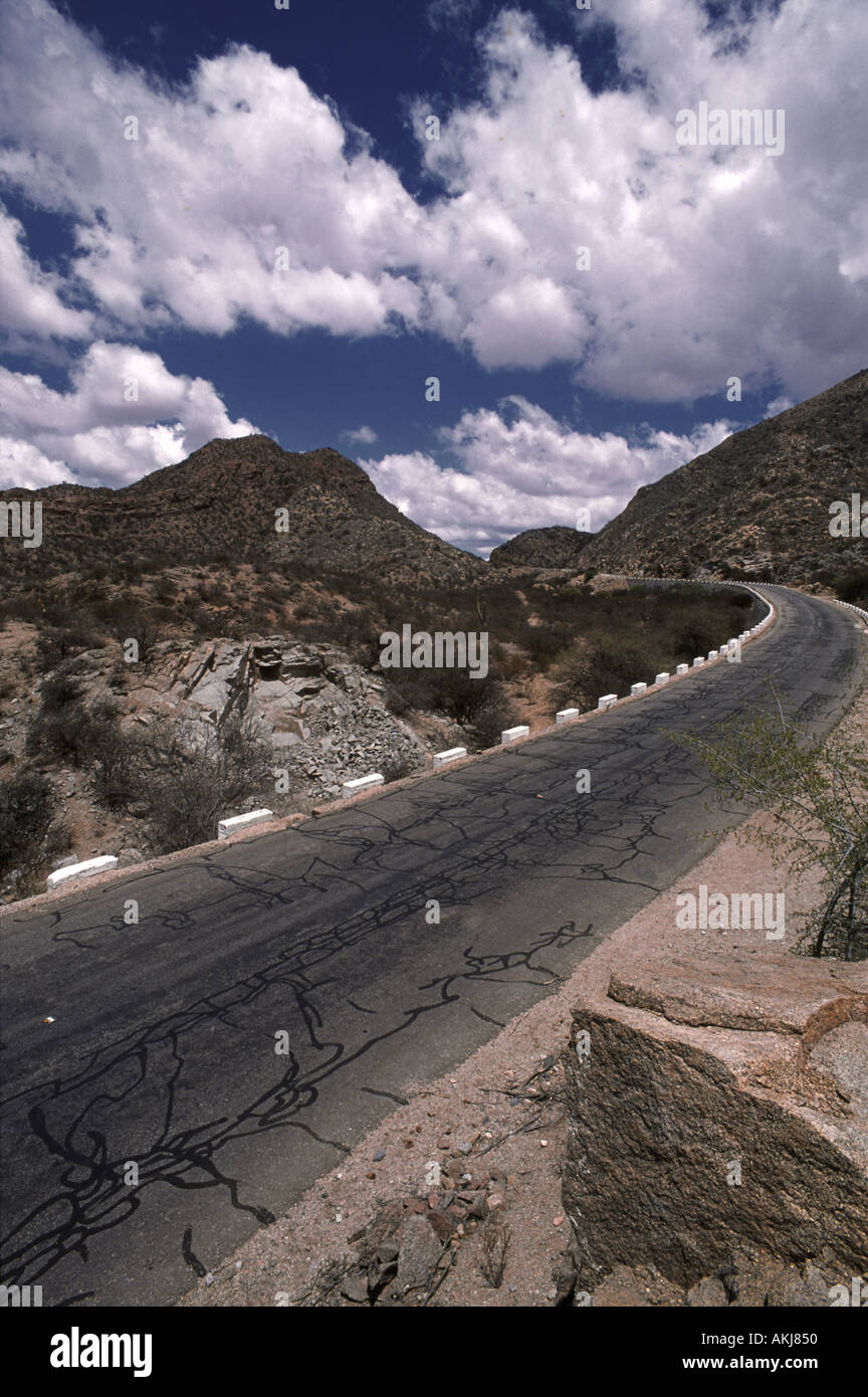 A deserted road in northwestern Argentina Stock Photo - Alamy