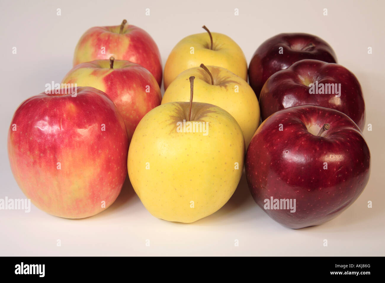 Apples, Cripps Pink, Golden Delicious, Red Delicious Stock Photo - Alamy