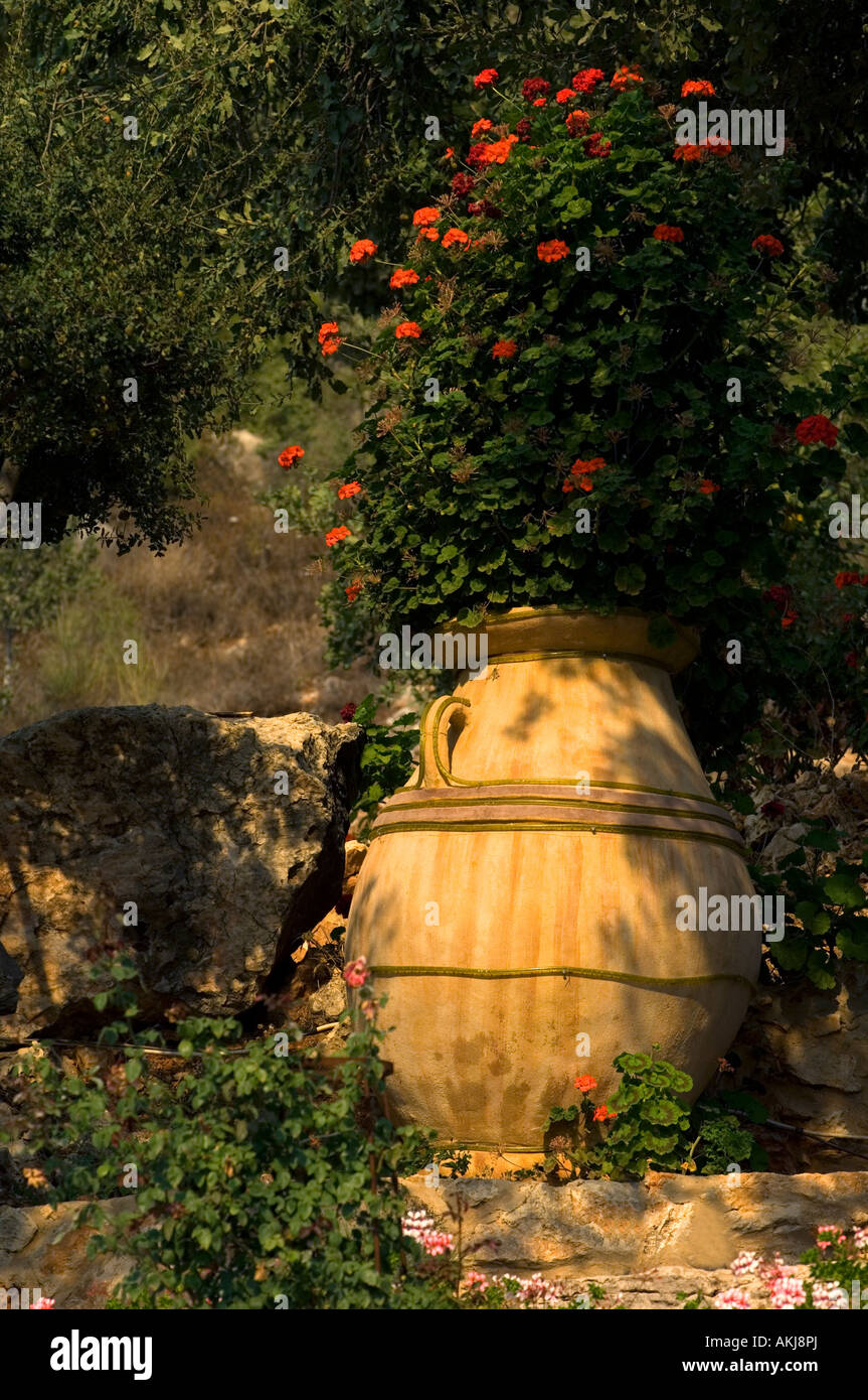 large clay pot in a garden Stock Photo - Alamy