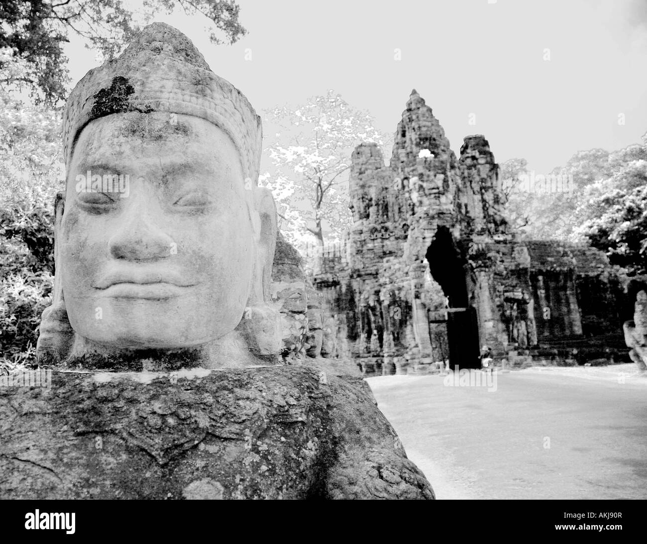 South Gate Angkor Thom Angkor Wat Cambodia Stock Photo - Alamy