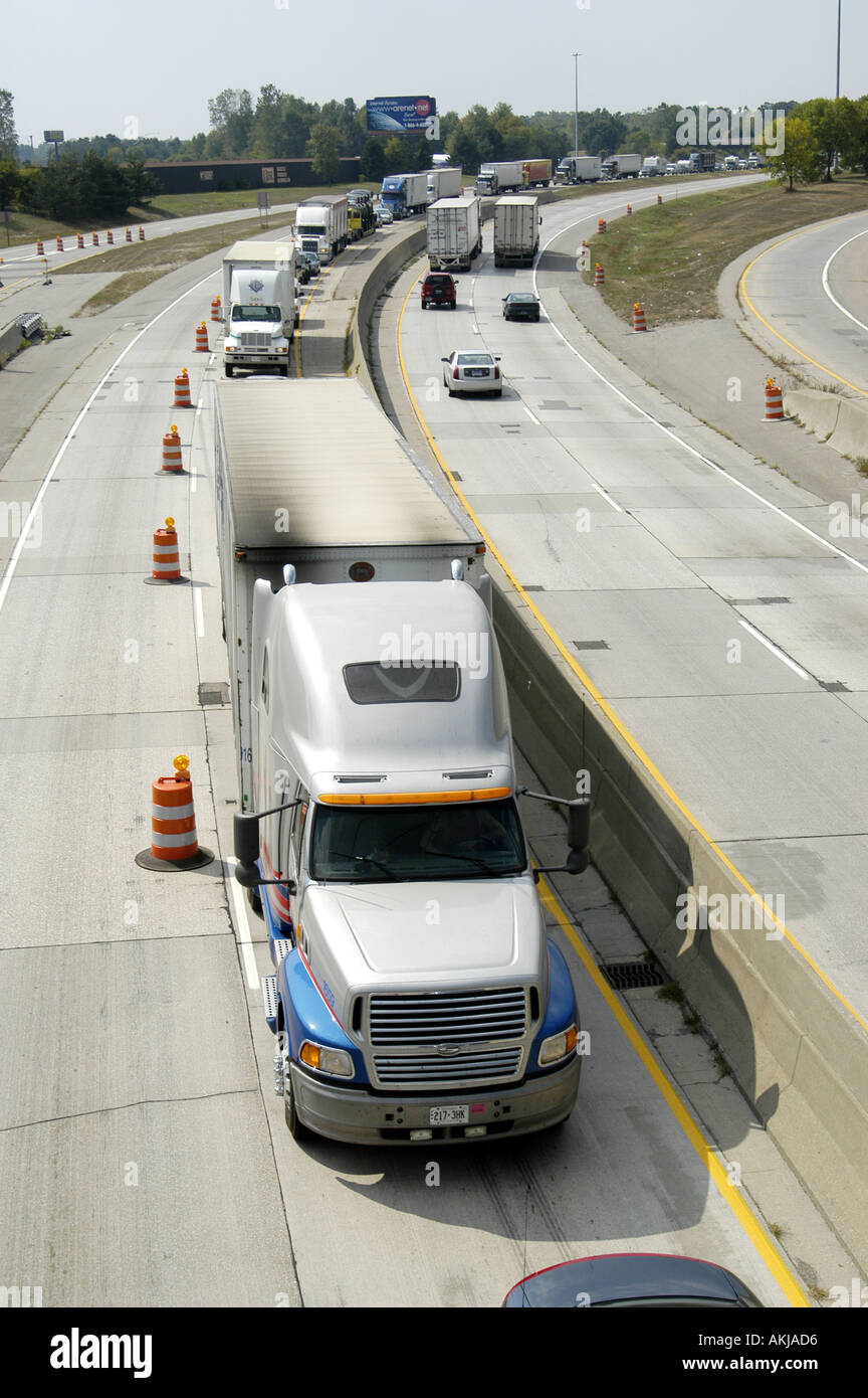 Freeway traffic backed up for miles as they try to enter Canada at Port ...