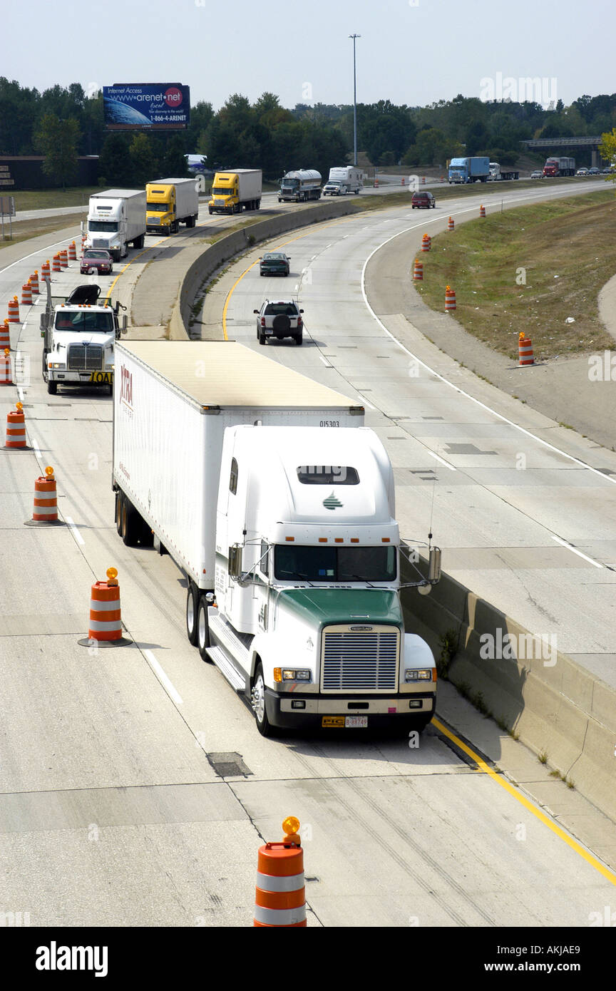 Freeway traffic backed up for miles as they try to enter Canada at Port ...