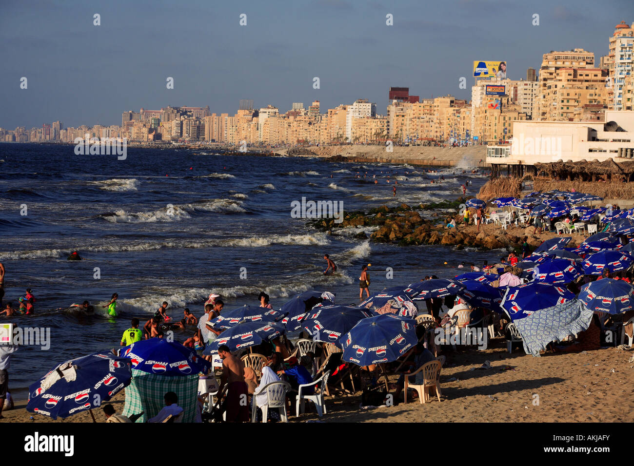 Egypt, the Mediterranean coast, Alexandria, La Corniche Stock Photo - Alamy