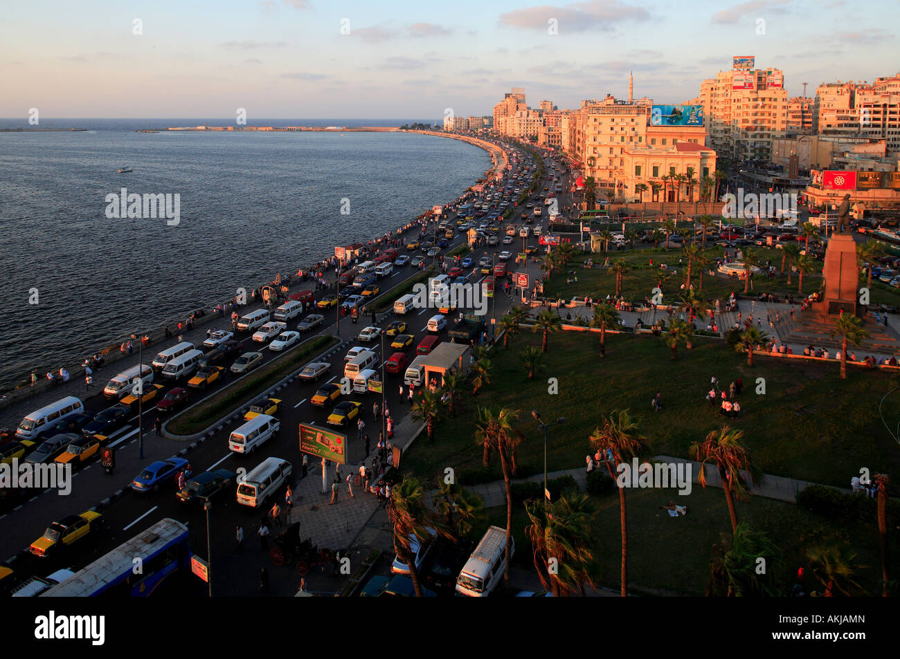 Egypt, the Mediterranean coast, Alexandria, La Corniche Stock Photo - Alamy