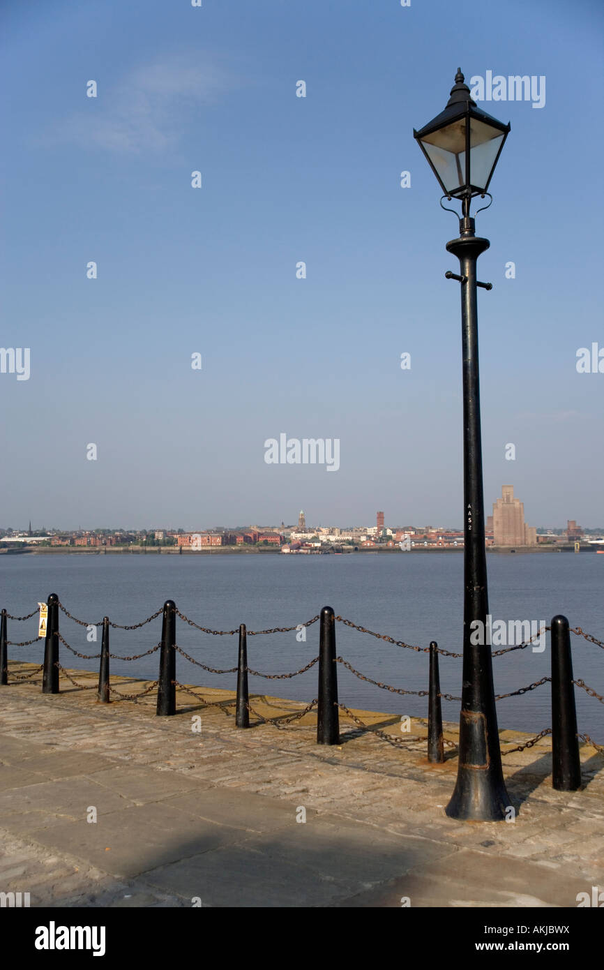 Riverside Walk and the Mersey River by Albert Dock, Liverpool, England ...