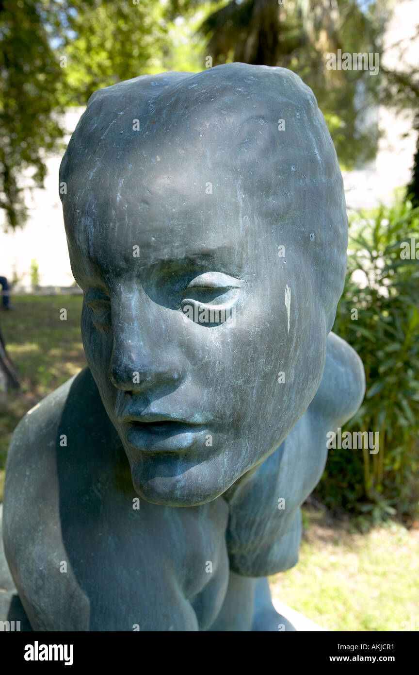 Statue sculpture by Croatian sculptor Ivan Metrovic at the Mestrovic ...