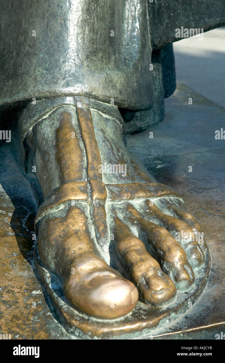 The big toe of the statue of Gregorius Nin or Grgur Ninski by Ivan ...