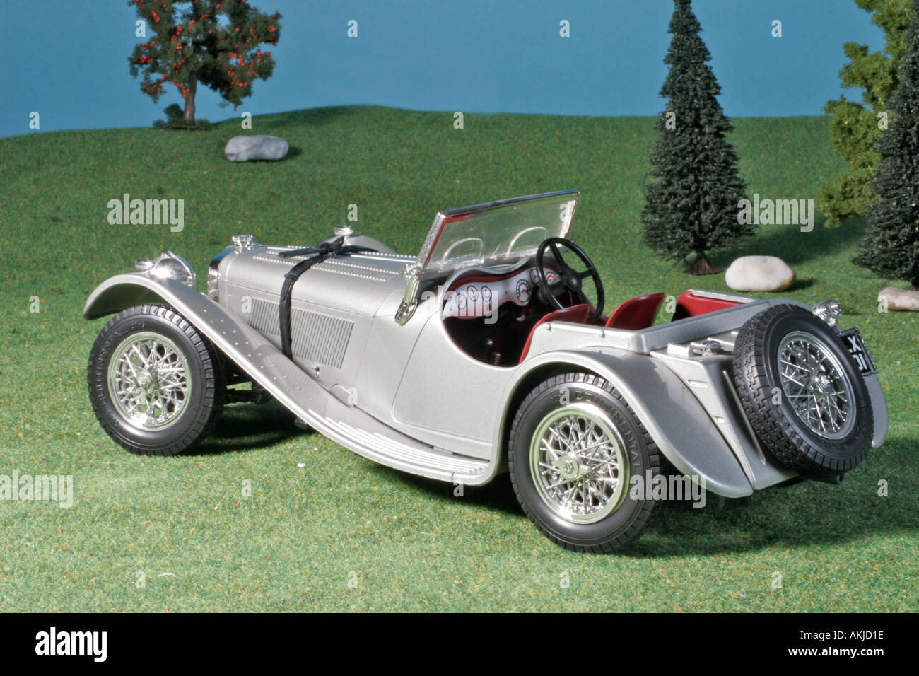 Oldtimer Car model Jaguar SS 100 1937 Stock Photo - Alamy