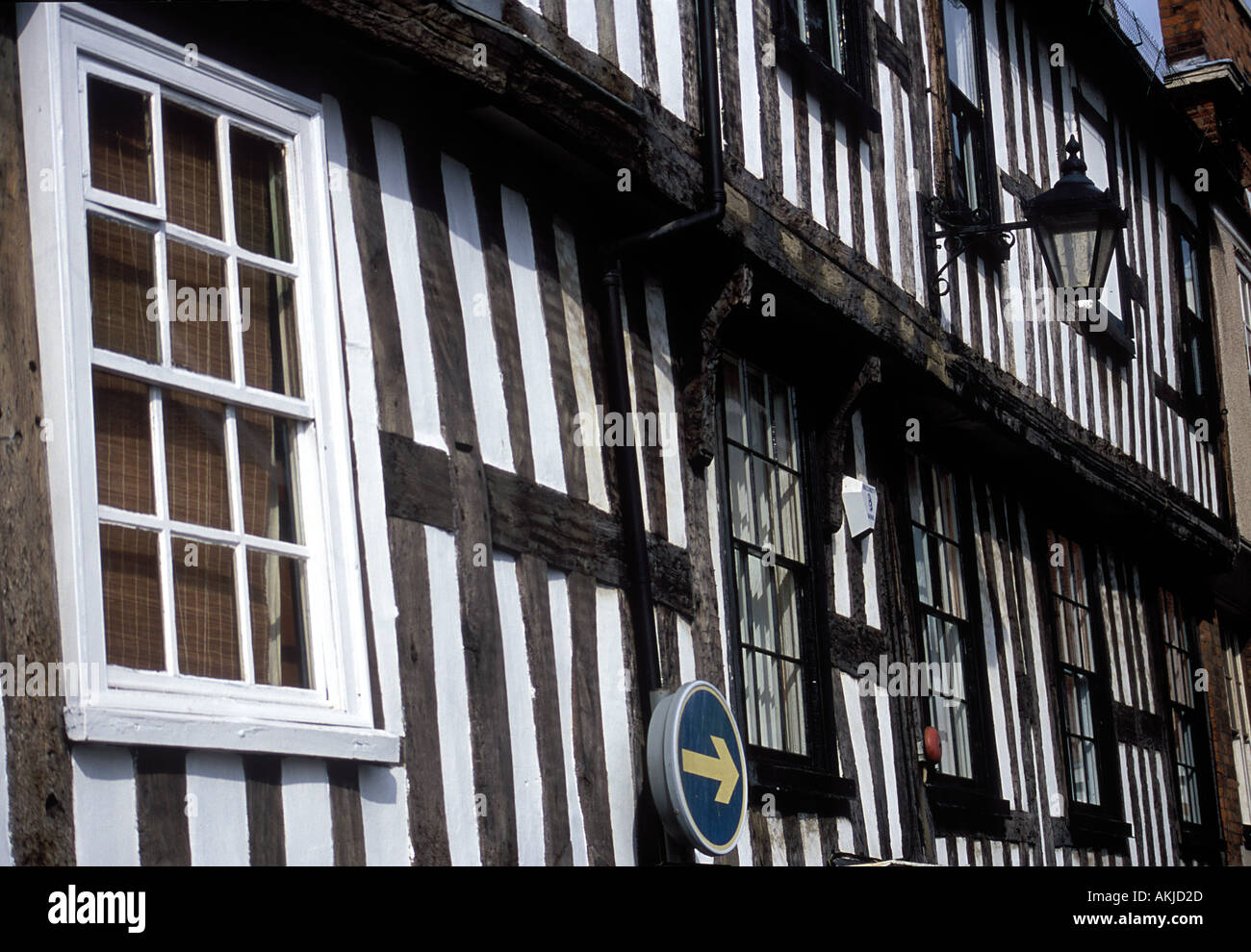 Historic timber framed building off Castle Street Shrewsbury Shropshire ...