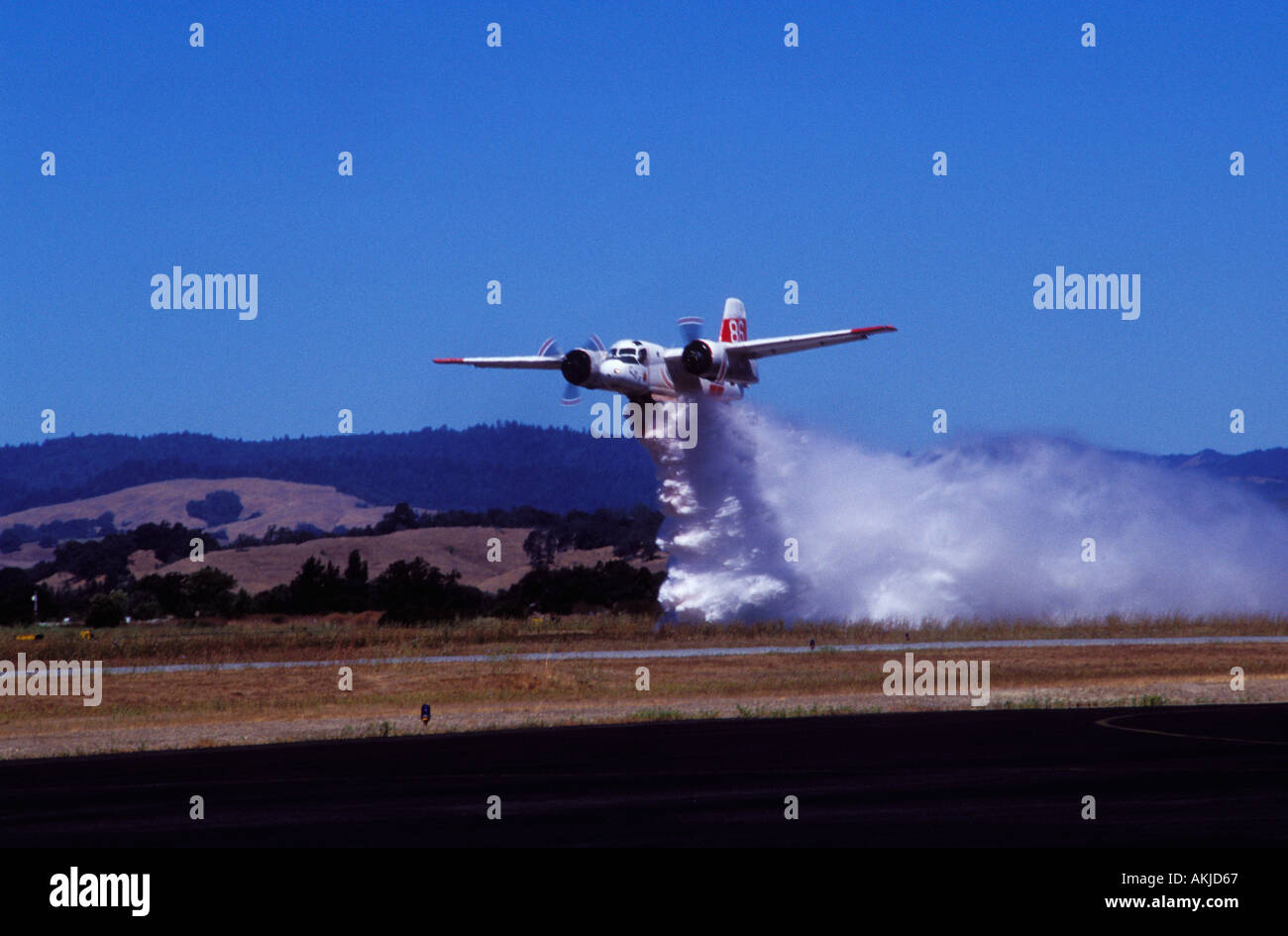 CDF Air Attack water drop Stock Photo - Alamy