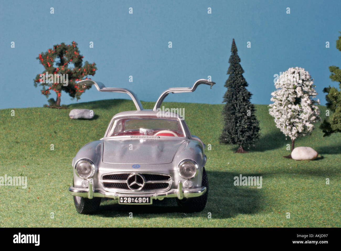 Oldtimer Car model Mercedes 300 SL 1954 Stock Photo - Alamy