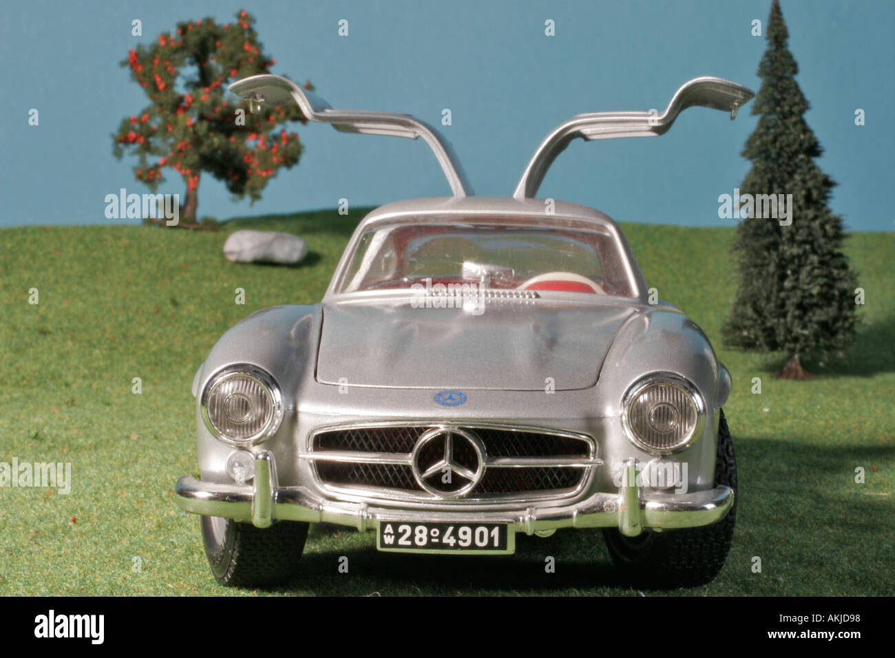 Oldtimer Car model Mercedes 300 SL 1954 Stock Photo - Alamy