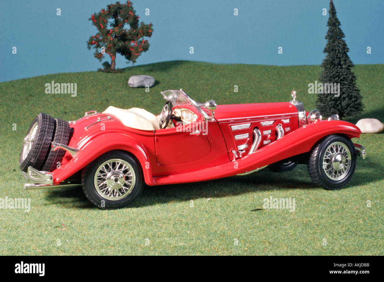 Oldtimer Car model Mercedes 500 K Roadster 1936 Stock Photo - Alamy