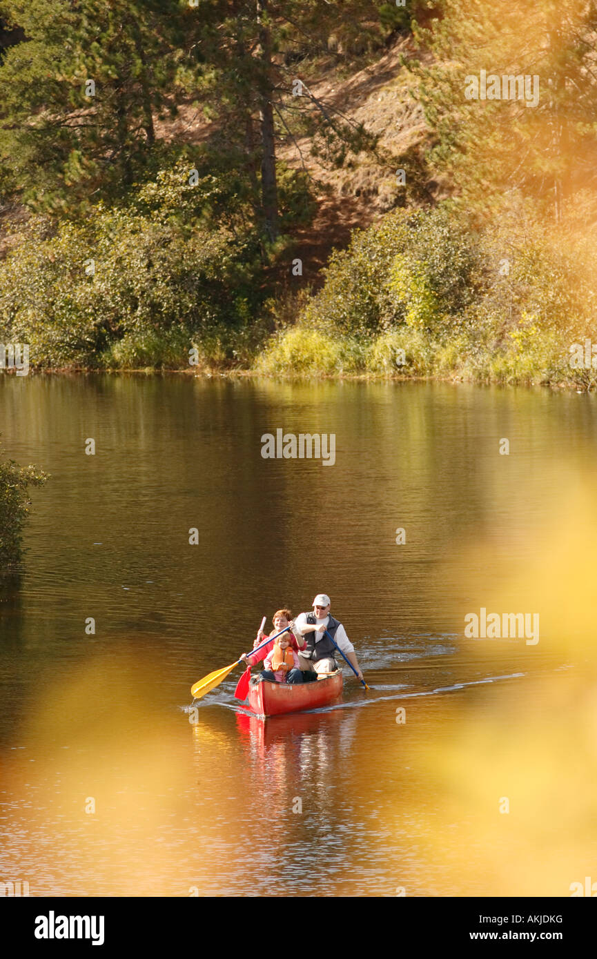 Canoeing on the Two Hearted River Michigan s Upper Peninsula Stock ...