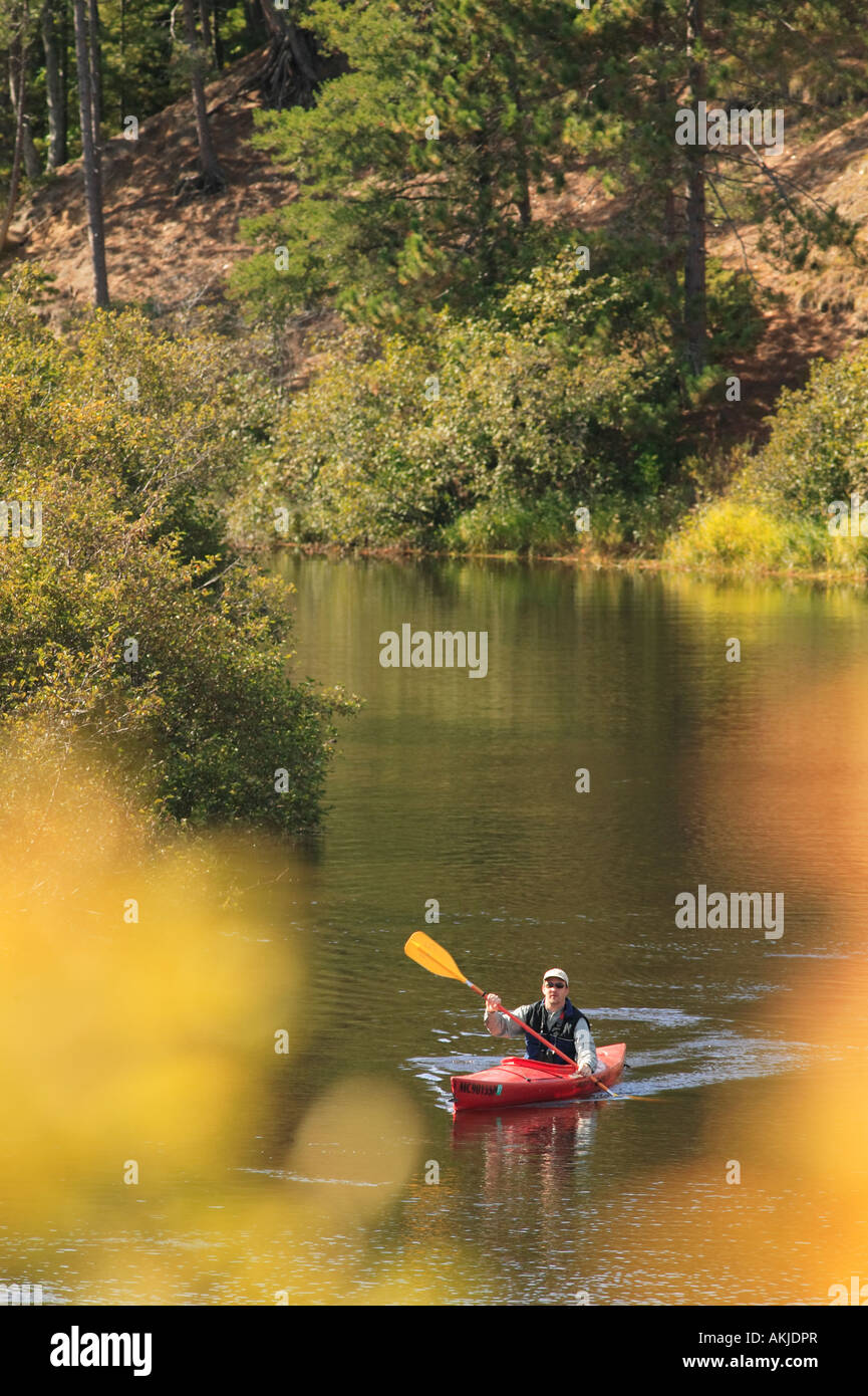 Paddling on the Two Hearted River Michigan s Upper Peninsula Stock ...