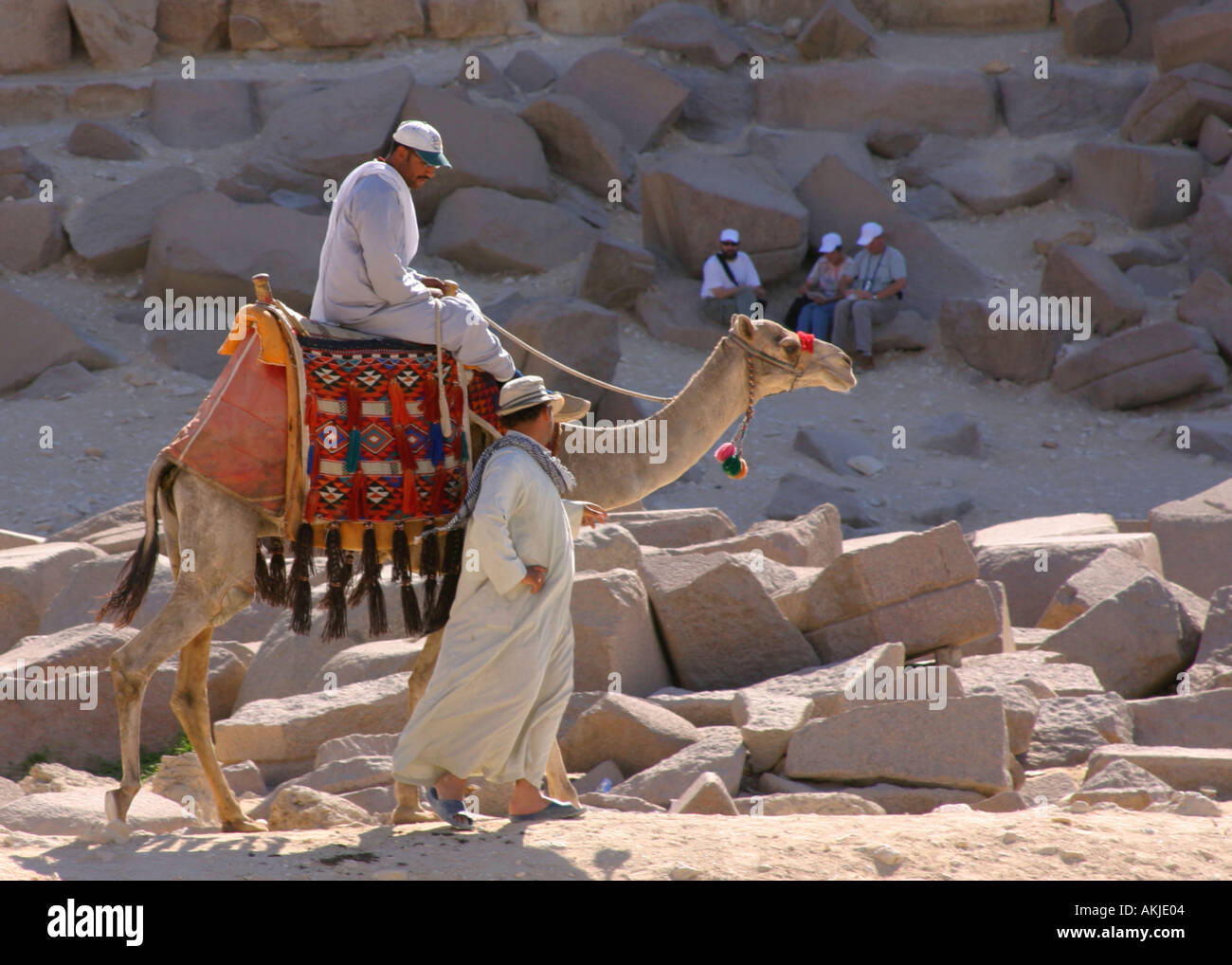 camel ride in front of Pyramid Stock Photo - Alamy