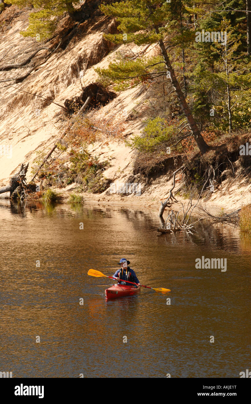 Paddling on the Two Hearted River Michigan s Upper Peninsula Stock ...