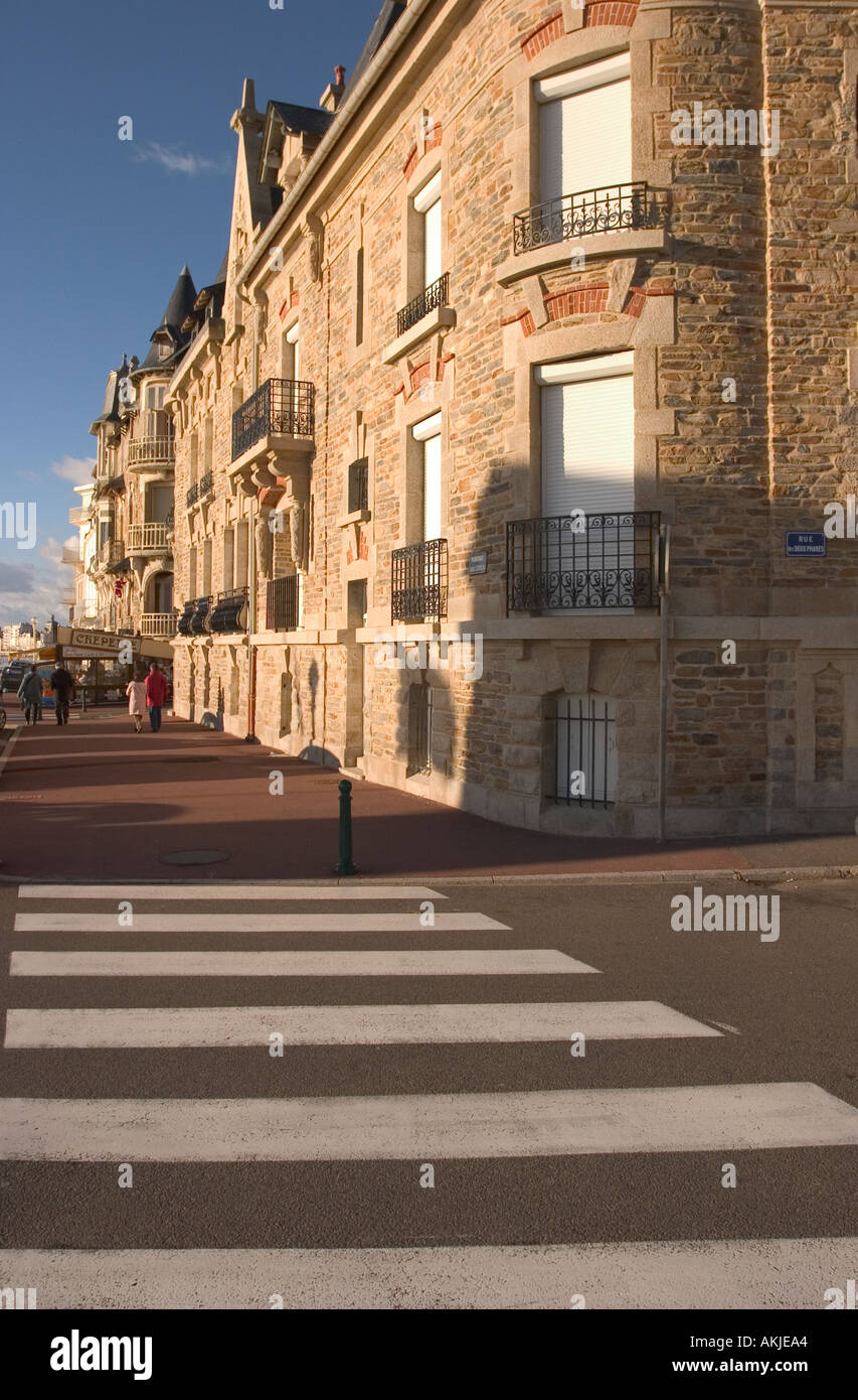 Pedestrian crossing in france Stock Photo - Alamy