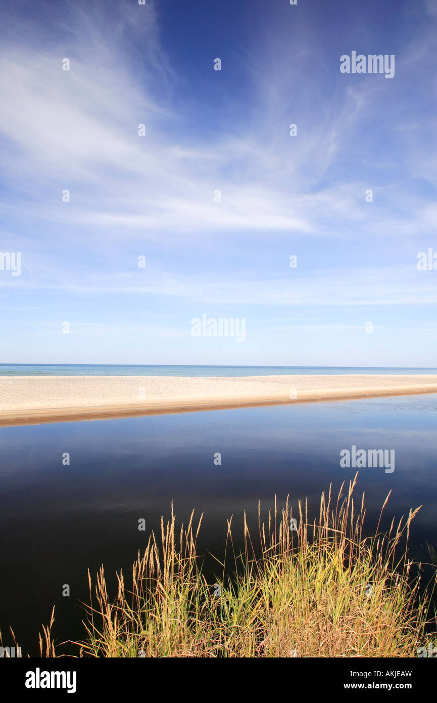 Blue sky and water Two Hearted River Michigan s Upper Peninsula Stock ...