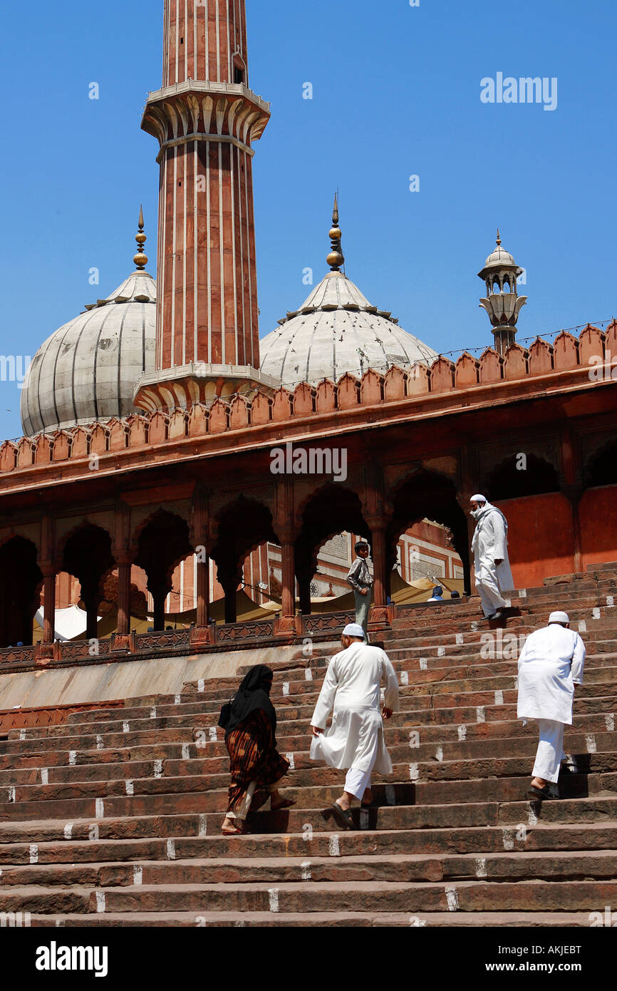 Staircase jama masjid hi-res stock photography and images - Alamy