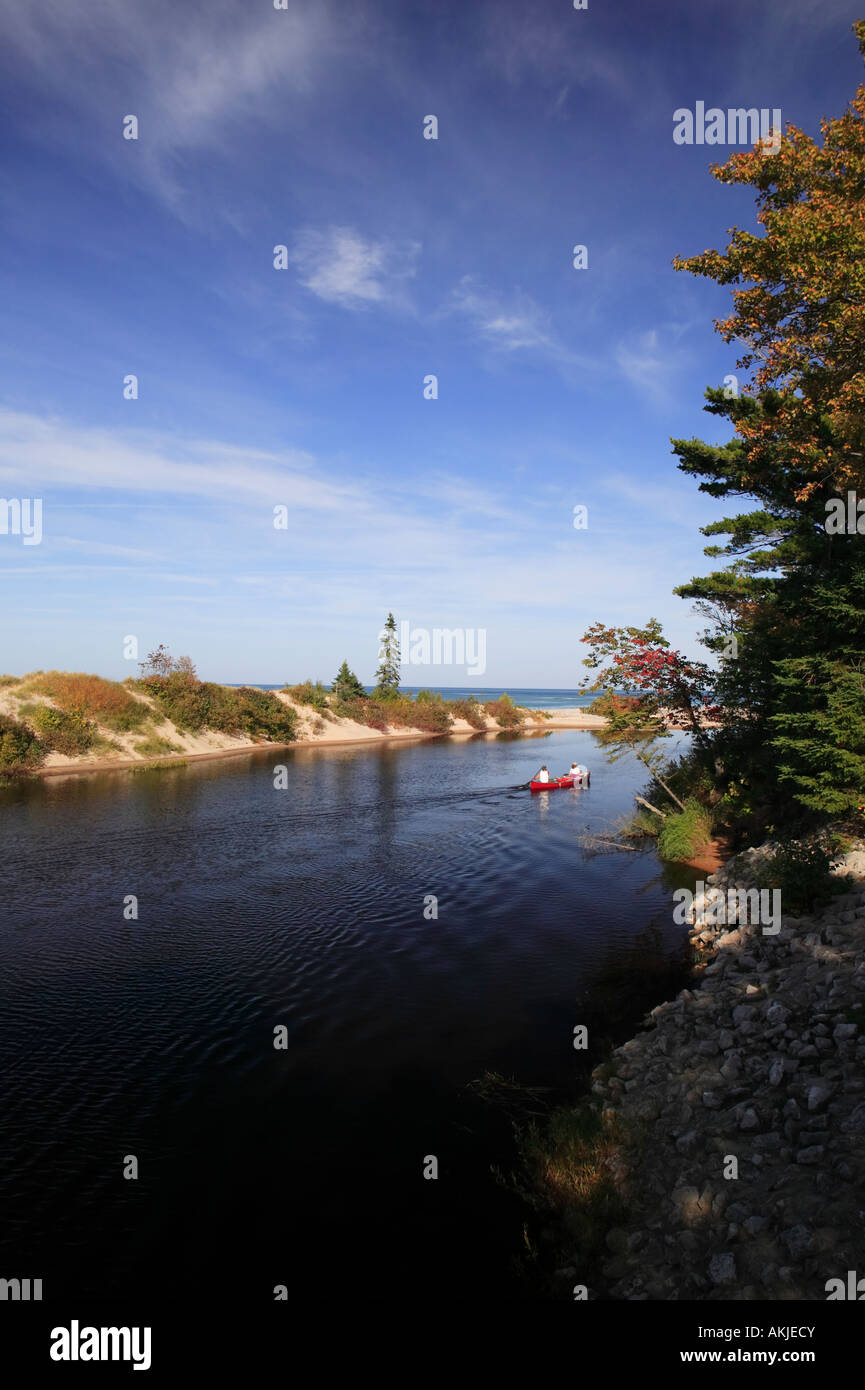 Paddling on the Two Hearted River Michigan s Upper Peninsula Stock ...