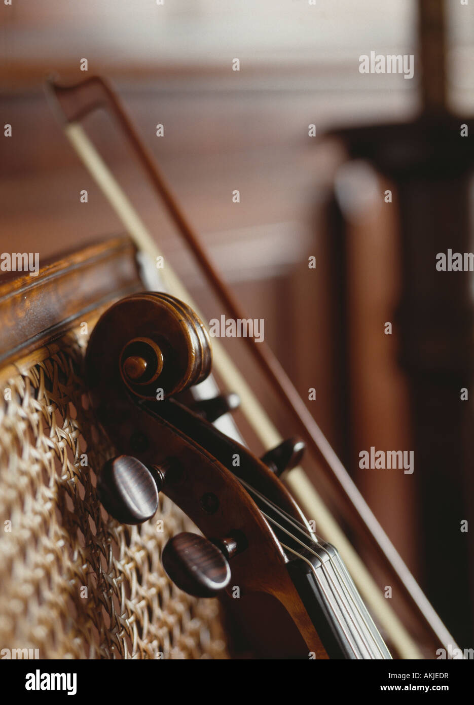 Close up of violin pegs and strings Stock Photo - Alamy
