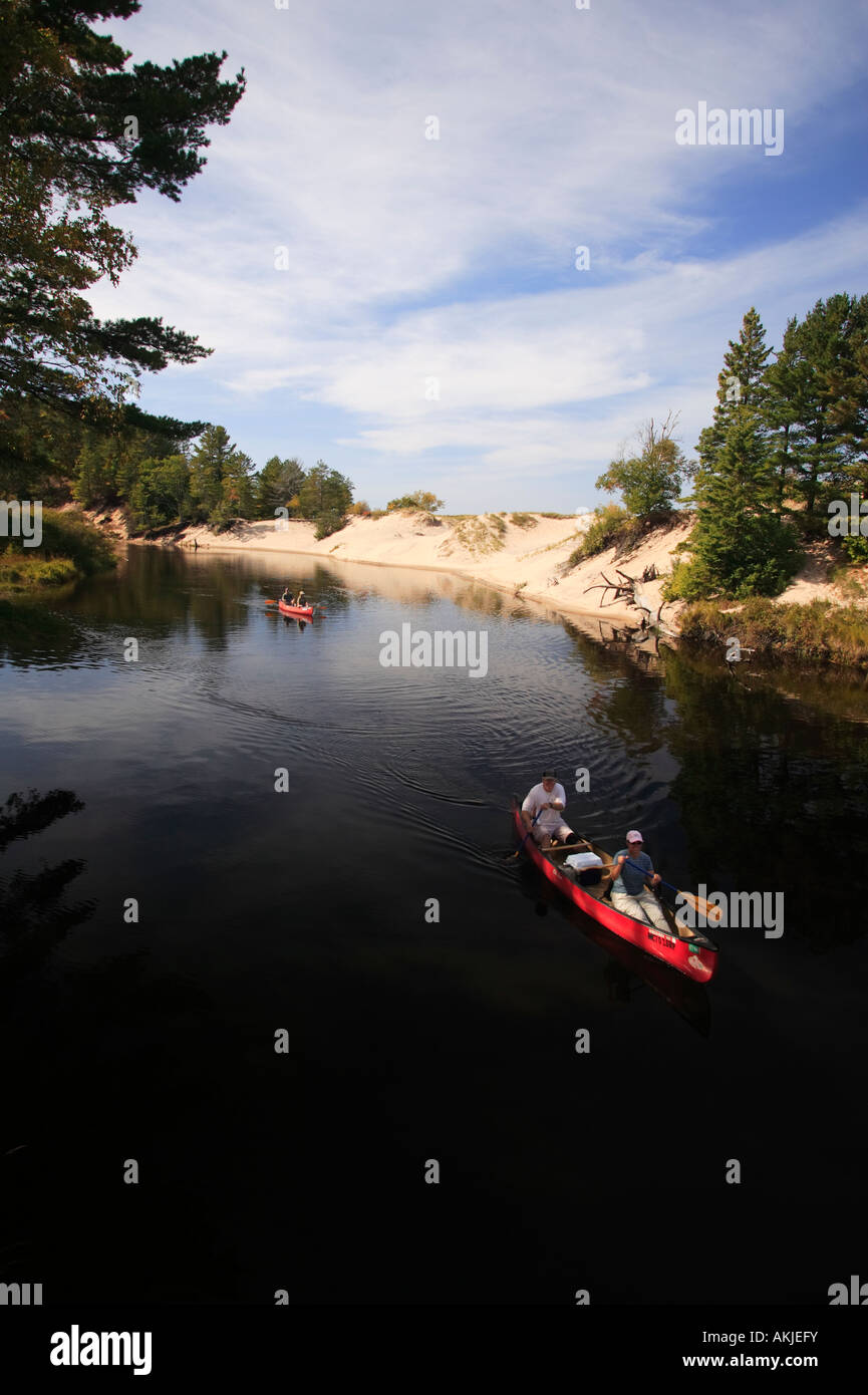 Paddling on the Two Hearted River Michigan s Upper Peninsula Stock ...
