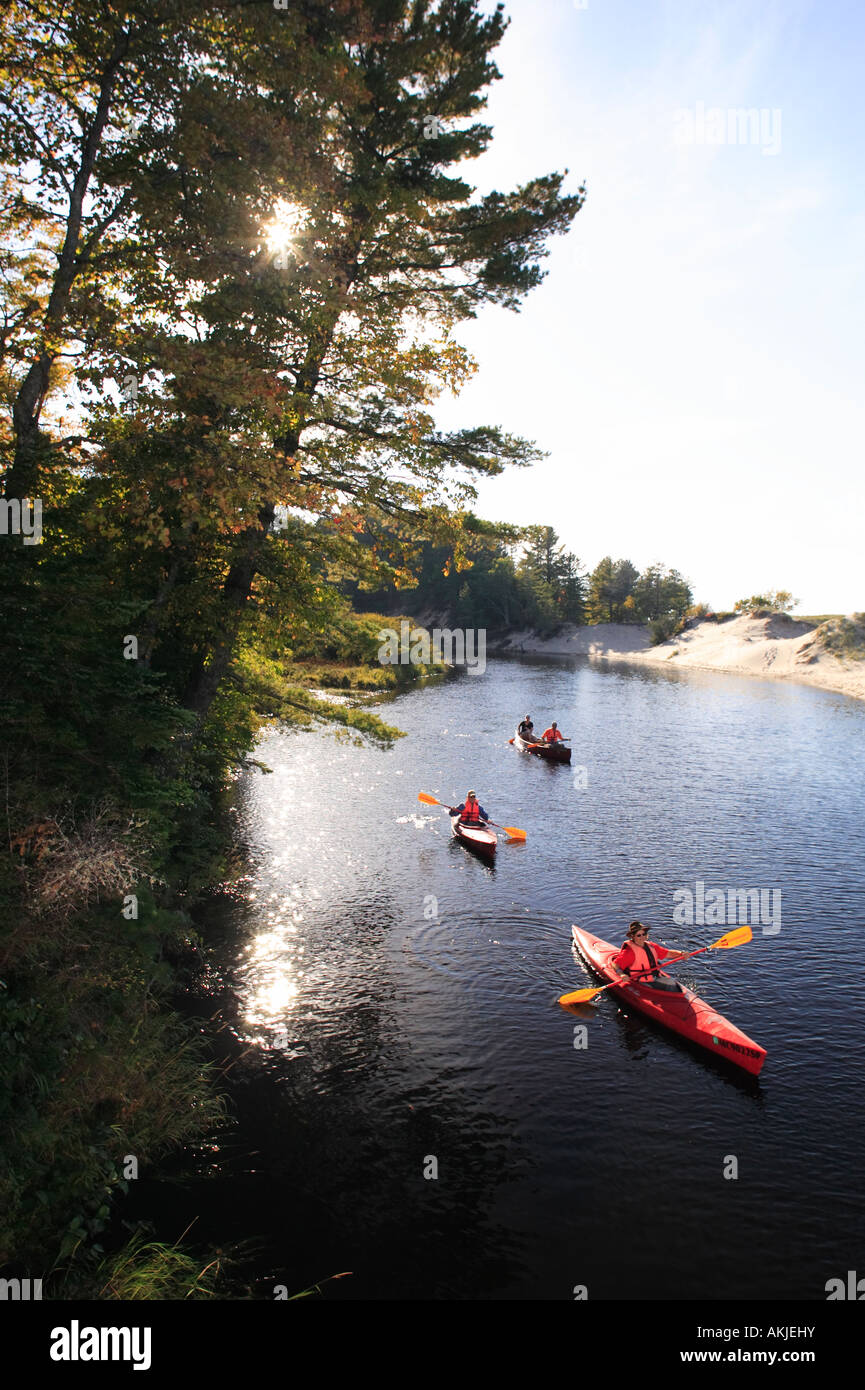 Paddling on the Two Hearted River Michigan s Upper Peninsula Stock ...