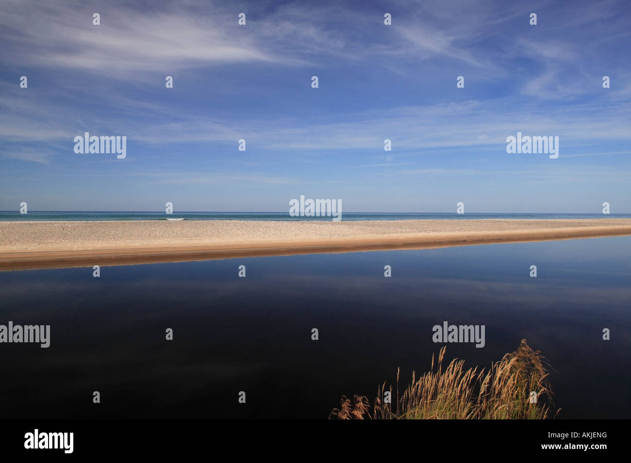 Blue sky and water Two Hearted River Michigan s Upper Peninsula Stock ...