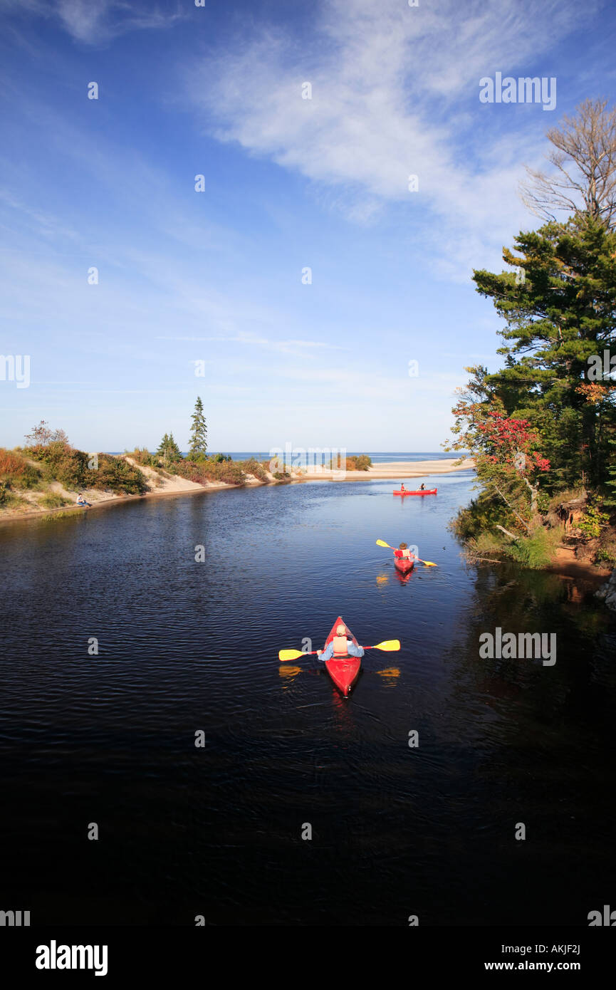 Paddling on the Two Hearted River Michigan s Upper Peninsula Stock ...