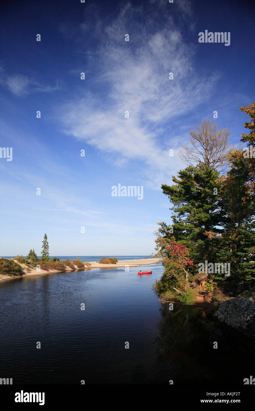 Paddling on the Two Hearted River Michigan s Upper Peninsula Stock ...