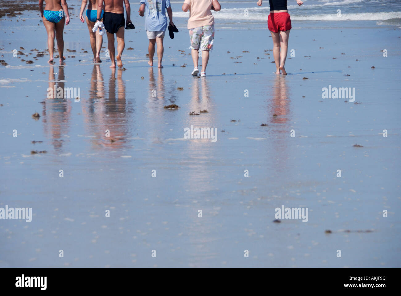 Walking on the beach Stock Photo - Alamy