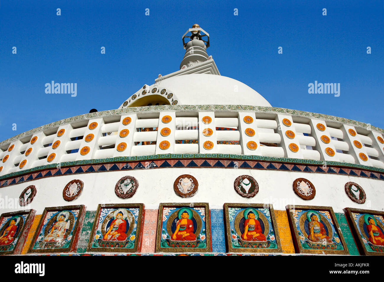India, Jammu and Kashmir, Ladakh region, Indus valley, Leh, detail of ...