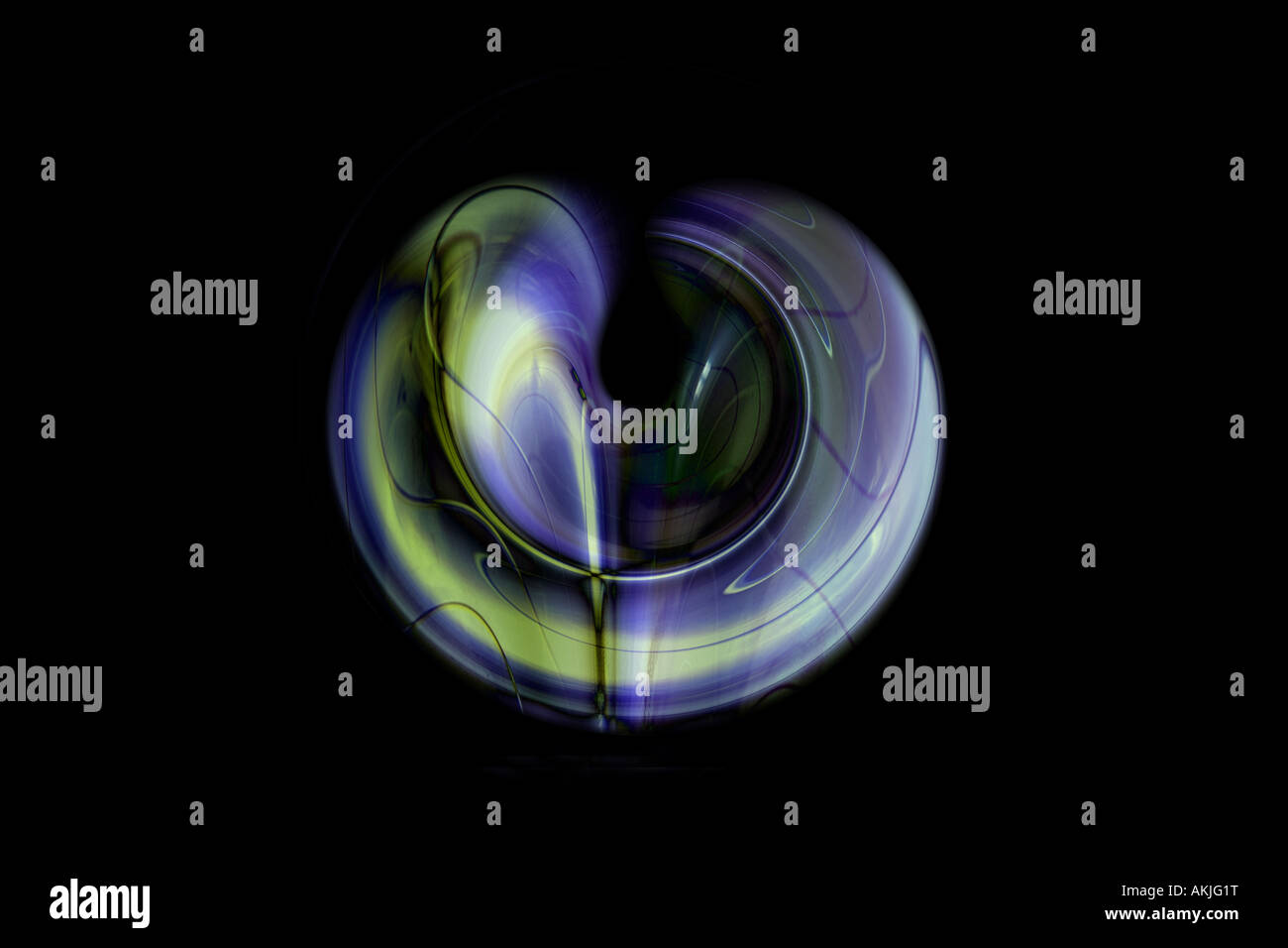 Abstract floating see-through ball shape in space Stock Photo - Alamy