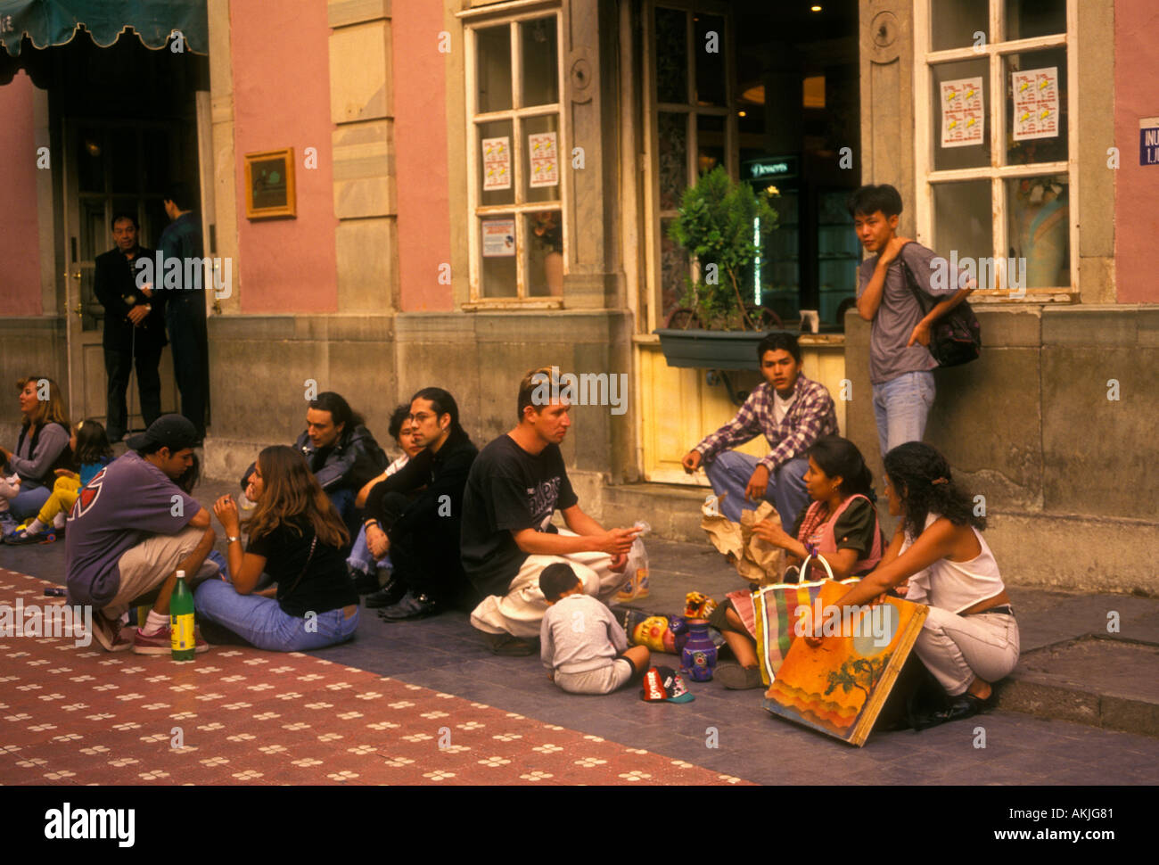 Mexicans, Mexican people, young adult women, young adult men, Juarez ...