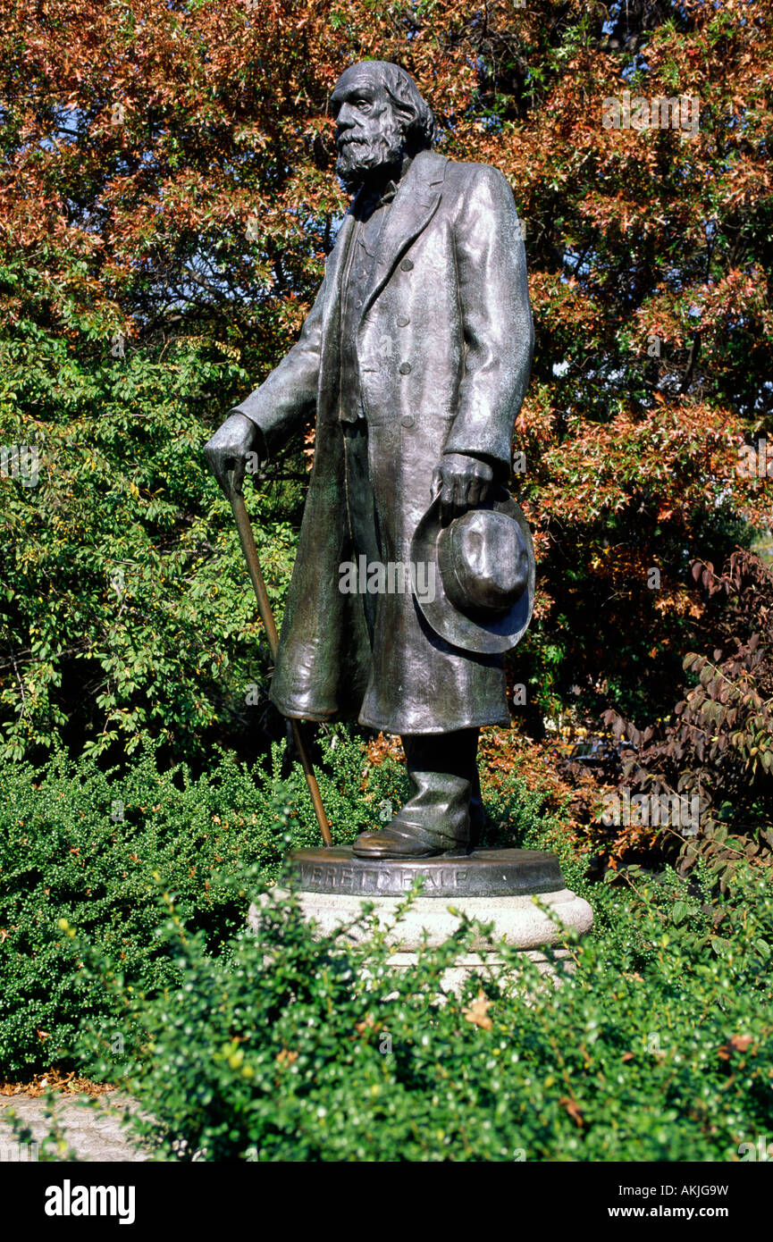 Bronze statue of Edward Everett Hale in the Public Garden Boston Stock ...
